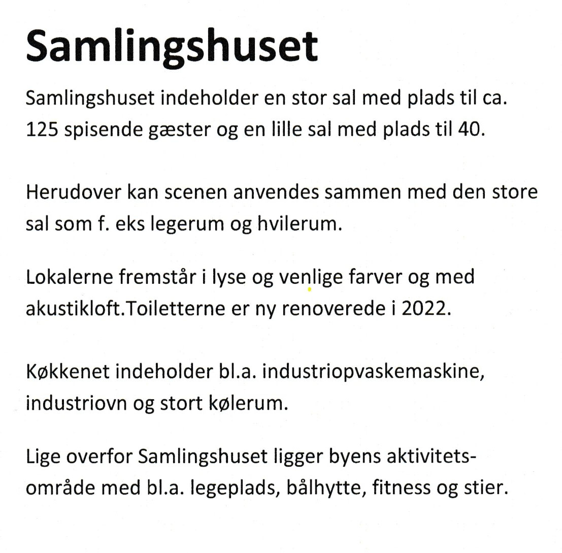 Lem Samlingshus – udlejning | Lem – en aktiv by